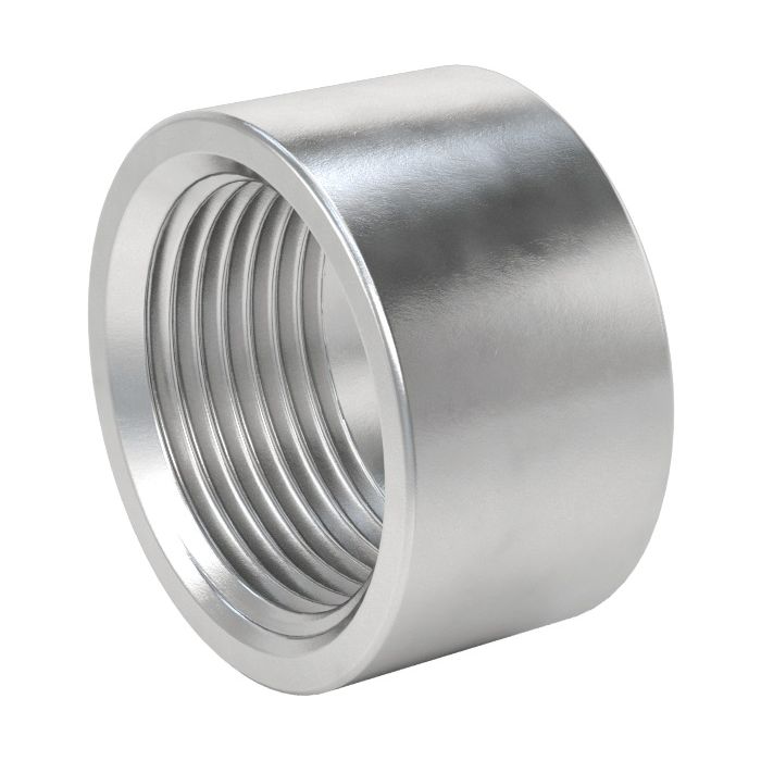 1" NPT Pipe Thread Aluminum Half Coupling Weld Bung | Coyote Gear