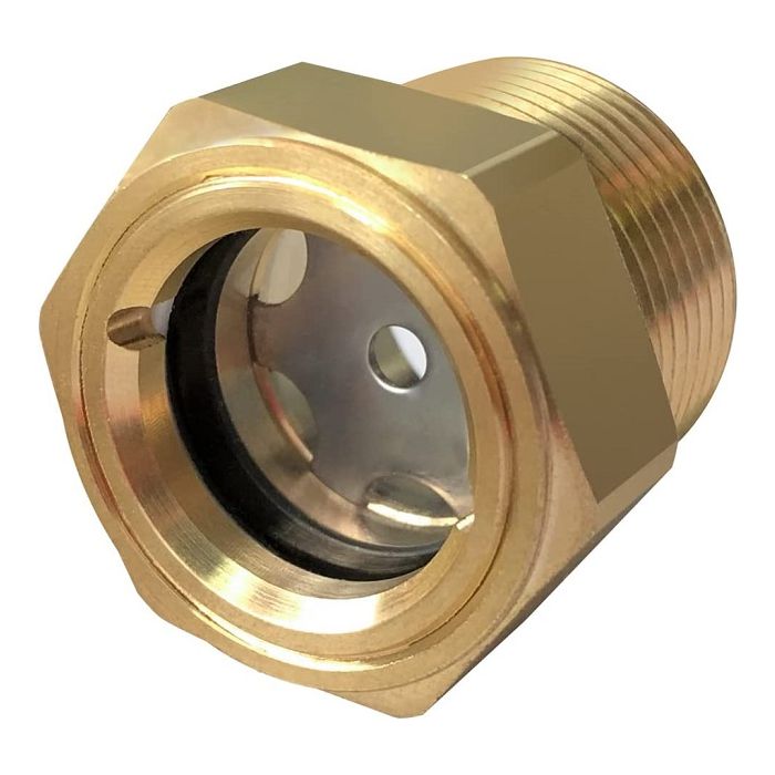 1/2" NPT Brass Reflector Sight Glass Plug | Coyote Gear