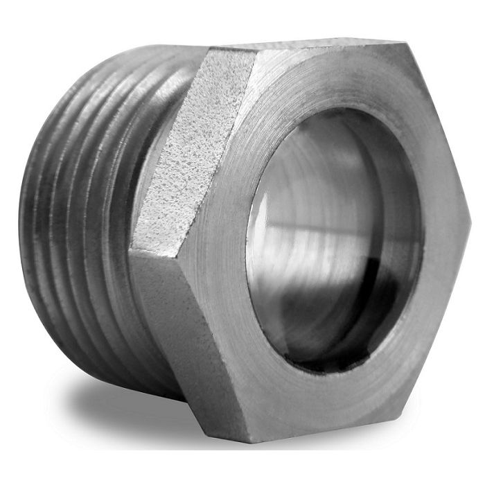 1" NPT (High Pressure) Steel Sight Glass Plug | Coyote Gear