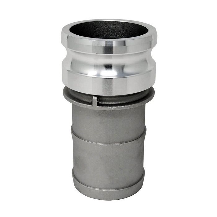 3" (Type E) Aluminum Camlock Hose Shank Plug Adapter Fitting | Coyote Gear