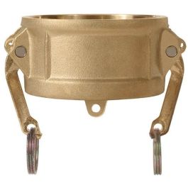 (Type DC) 4" Dust Cap Female Camlock Adapter Brass Fitting | Coyote Gear