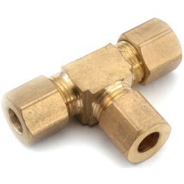 1/4" OD Tube Lead Free Brass Compression Tee Fitting | Coyote Gear