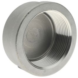 1-1/2" NPT 304 Stainless Steel Pipe Cap 150# Fitting | Coyote Gear