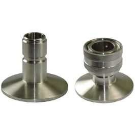1.5" Tri-Clamp x 1/2" Quick Disconnect 304 Stainless Steel Sanitary ...
