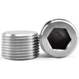 NPT 316 Stainless Steel Socket Allen Head Plug 150# Fitting | Select Size