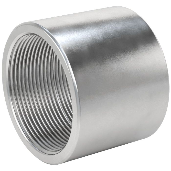 2-1/2" NPT Aluminum Full Coupling | Coyote Gear
