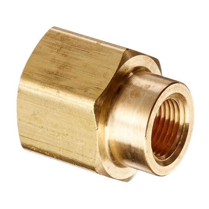 NPT Brass Reducing Hex Female Coupling | Select Size