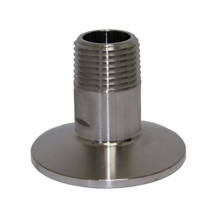 2" Tri-Clamp X 1-1/2" NPT Male Thread 304 Stainless Steel Sanitary ...