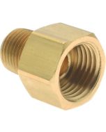 1/4" Inverted Flare Tube 7/16-24 Female Thread x 1/4" NPT Male Pipe ...