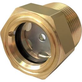 1/2" NPT Brass Reflector Sight Glass Plug | Coyote Gear
