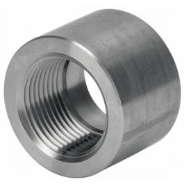 1/2" NPT (High Pressure) Forged 304 Stainless Steel Half Coupling Weld Bung
