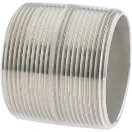 2" NPT 304 Stainless Steel Close Pipe Nipple | Coyote Gear