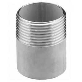 1/2" NPT x 1" Pipe Nipple 304 Stainless Steel TOE Threaded One End ...