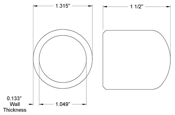 (Schedule 40) 1" Pipe 304 Stainless Steel Butt Weld Cap Fitting ...