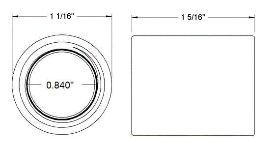 1/2" NPT Aluminum Full Coupling | Coyote Gear